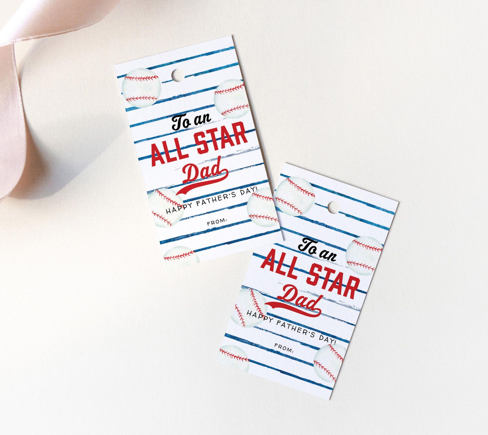 To an All Star Dad Happy Father's Day Tag, Printable Happy Father's Day ...