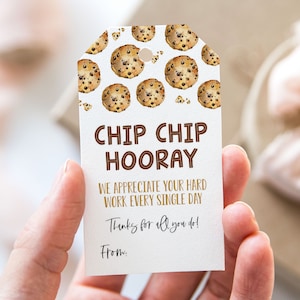 Chip Chip Hooray Appreciation Tag, Printable End of School Year Favor ...