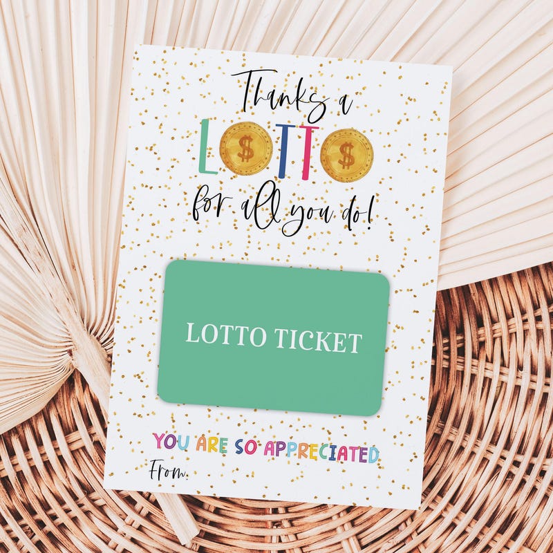 Teacher Appreciation Lottery - Etsy