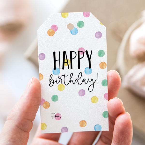 Happy Birthday Tags - Etsy