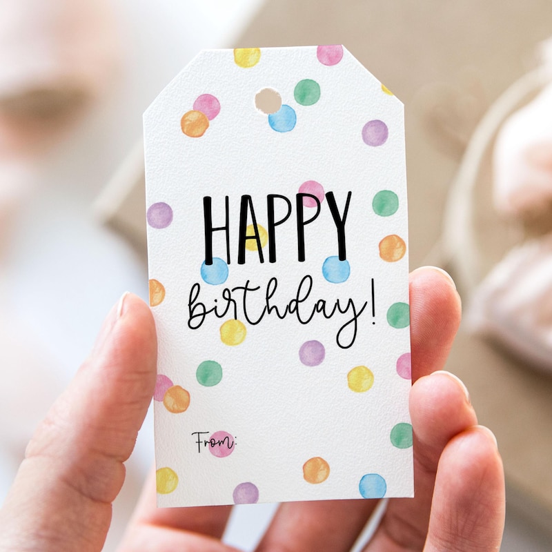 Happy Birthday Tags - Etsy
