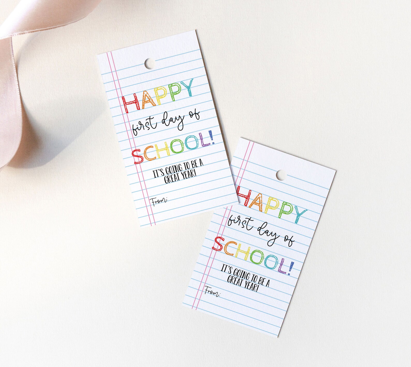 Happy First Day of School It's Going to Be a Great Year Tag, Printable ...