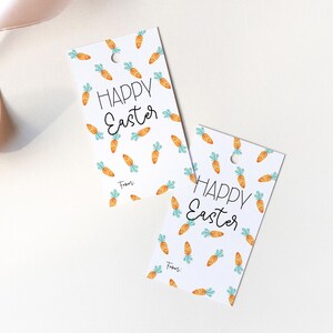 Happy Easter Bunny Bait Carrots Tag, Printable Happy Easter Favor Tags ...