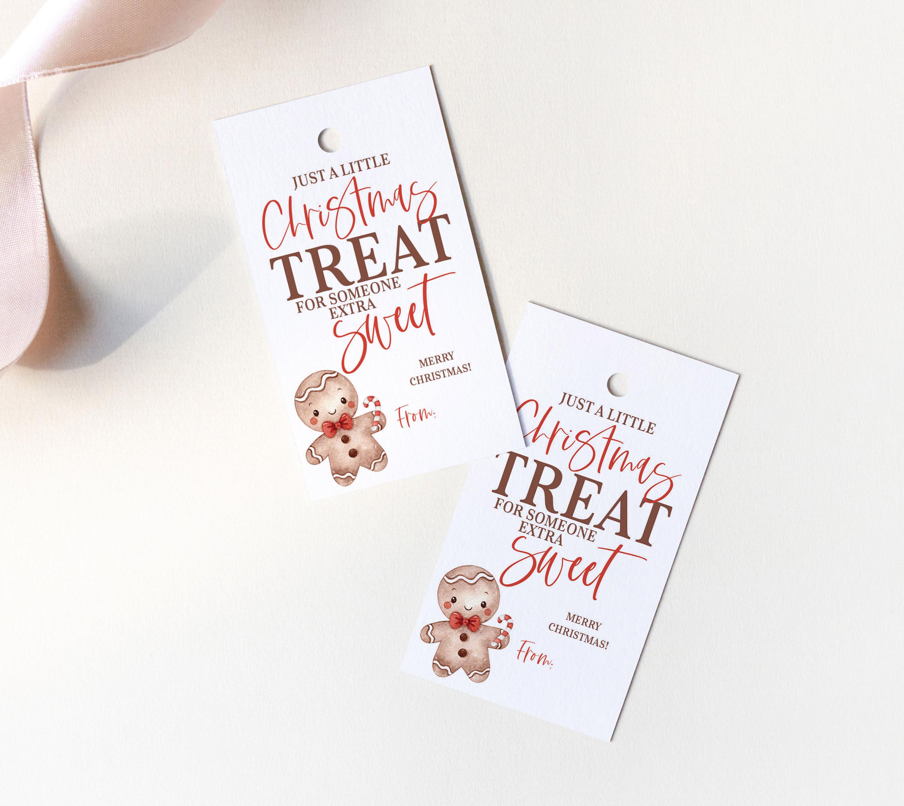 A Little Christmas Treat for Someone Extra Sweet Tag, Printable Merry ...