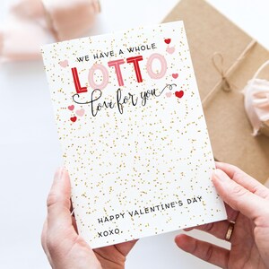 Wishing You A Whole Lotto Love Gift Card Holder, Printable Happy ...