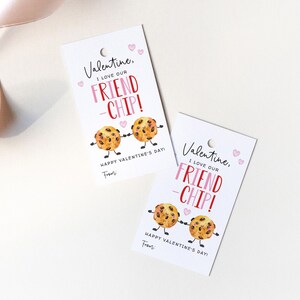 I Love Our Friend-chip Chocolate Chip Cookie Tag, Printable Happy ...