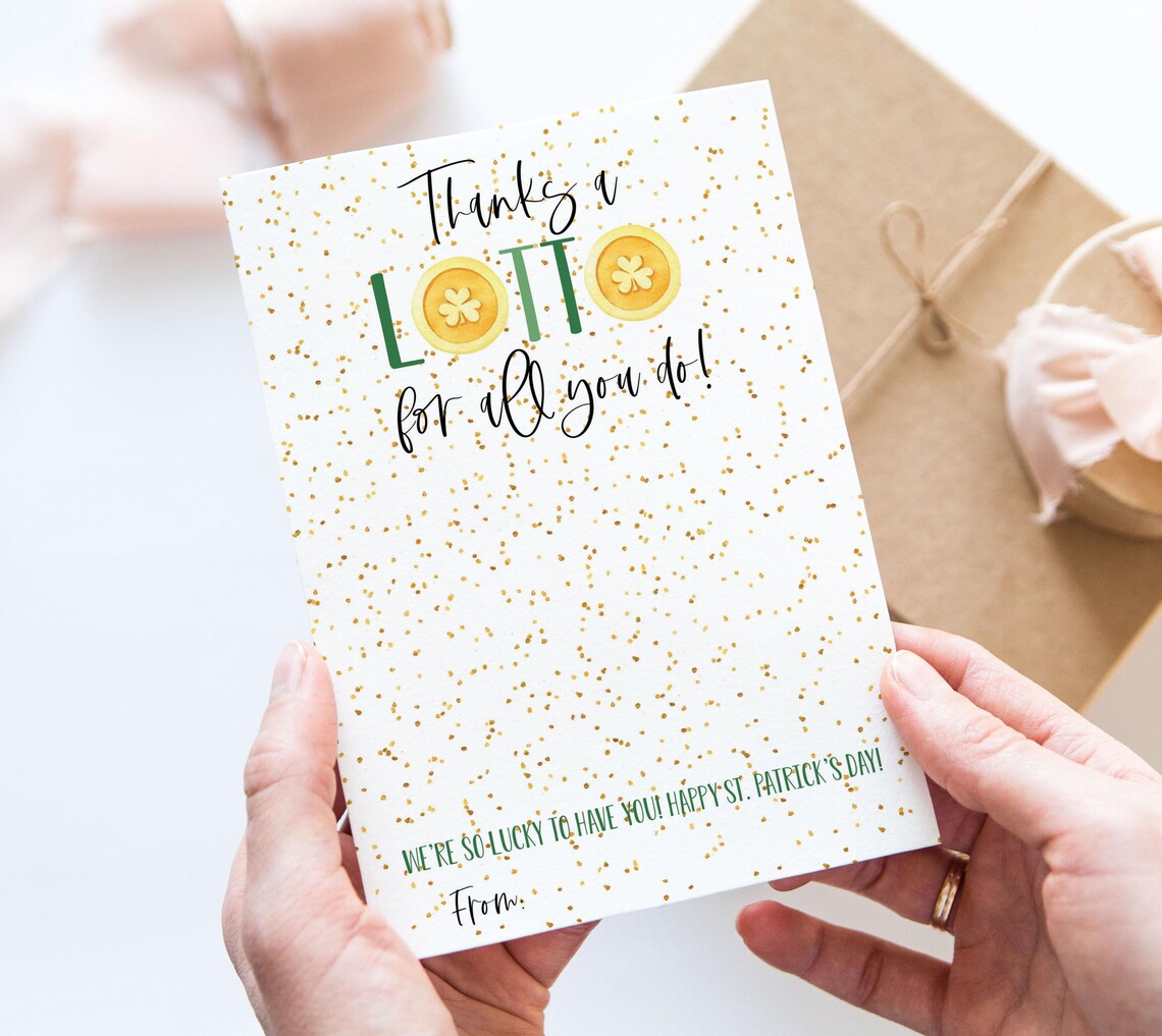 Thanks A Lotto for All You Do We're so Lucky to Have You Gift Card ...