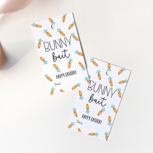 Bunny Bait Carrots Tag, Printable Happy Easter Favor Tags, Carrot ...