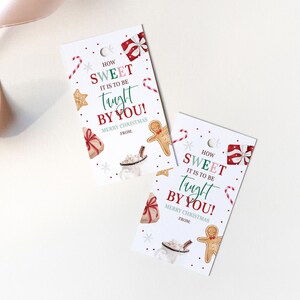 How Sweet It is to Be Taught by You Tag, Printable Merry Christmas ...
