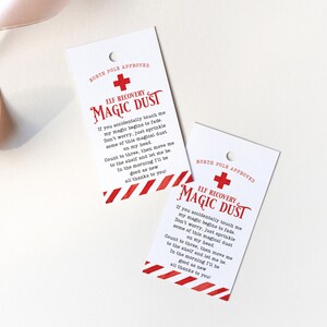 Elf Magic Dust Instructions Tag, Elf Magical Recovery Dust Mail ...
