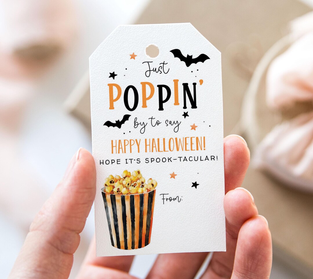 Just Poppin' by to Say Happy Halloween Hope It's Spooktacular Tag ...