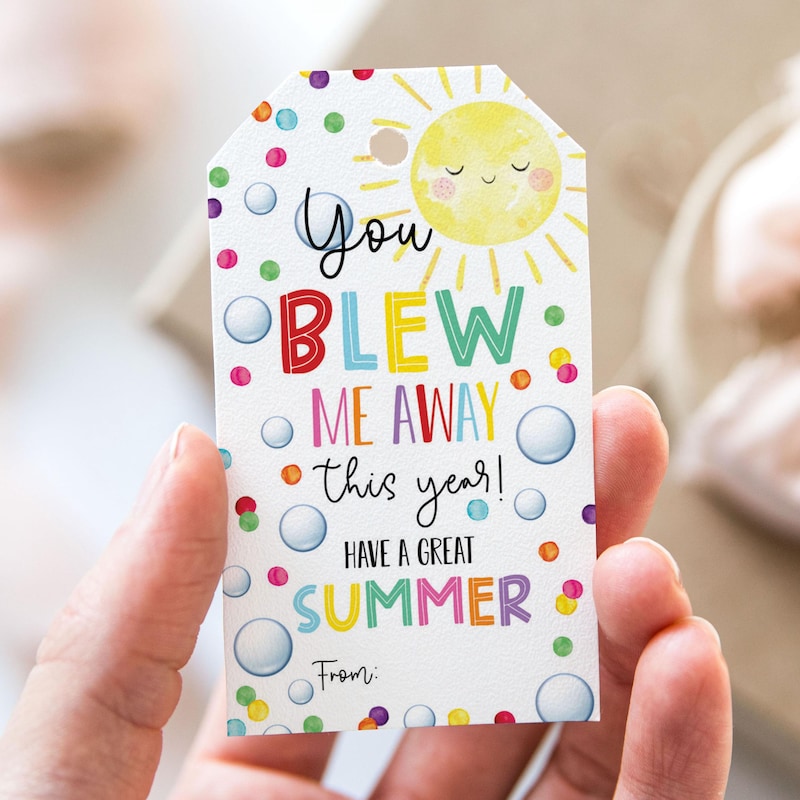 You Blew Me Away This Year Bubble Tags - Etsy