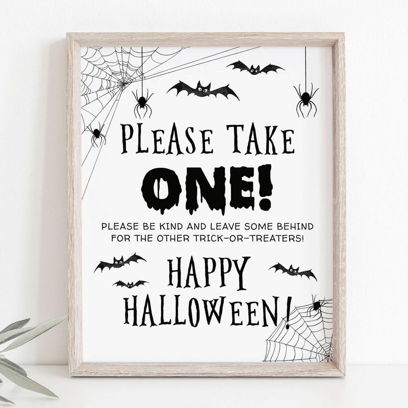 Please Take Only One Sign - Etsy