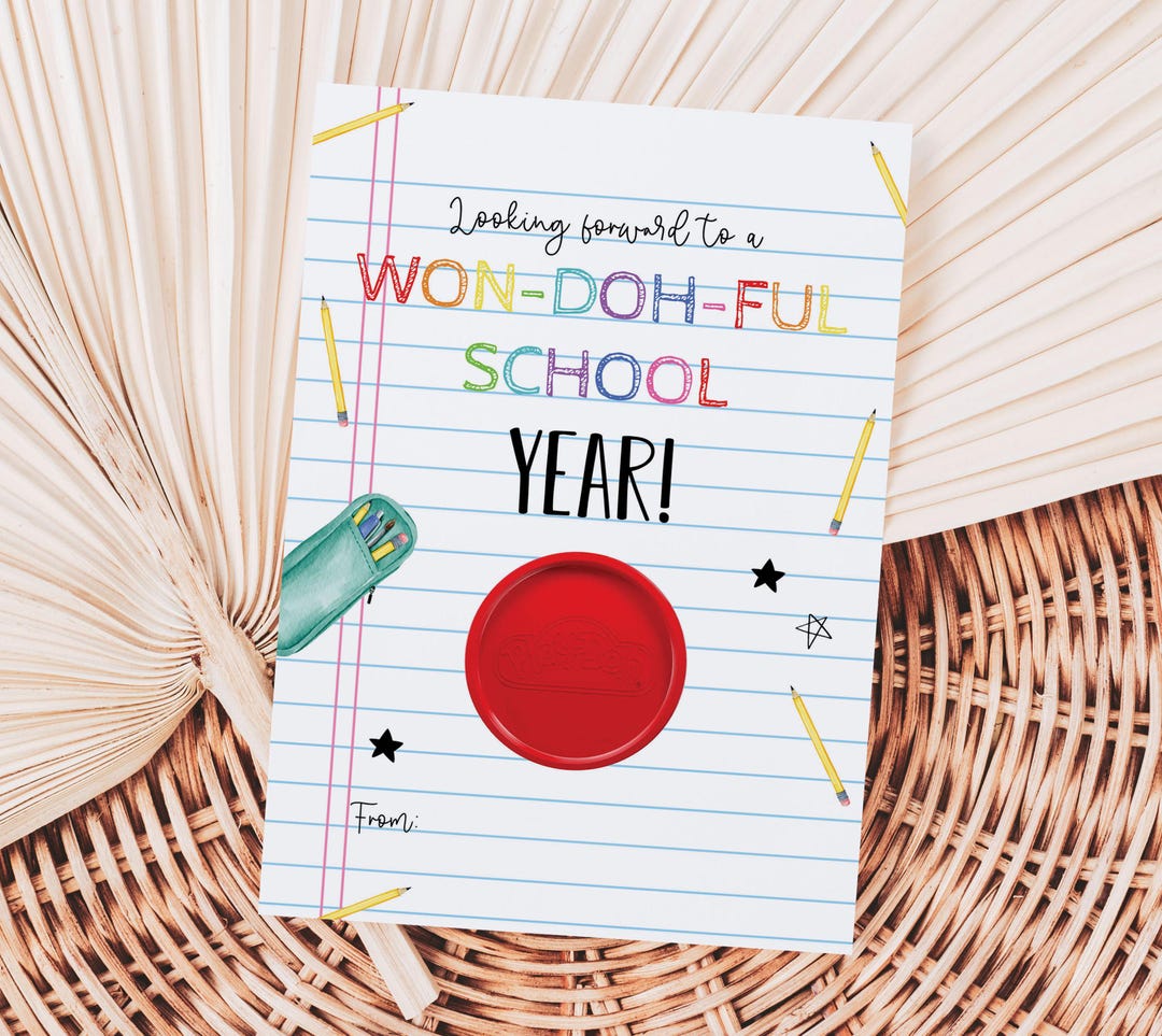 Looking Forward to a Won-doh-ful School Year Play Dough Holder ...