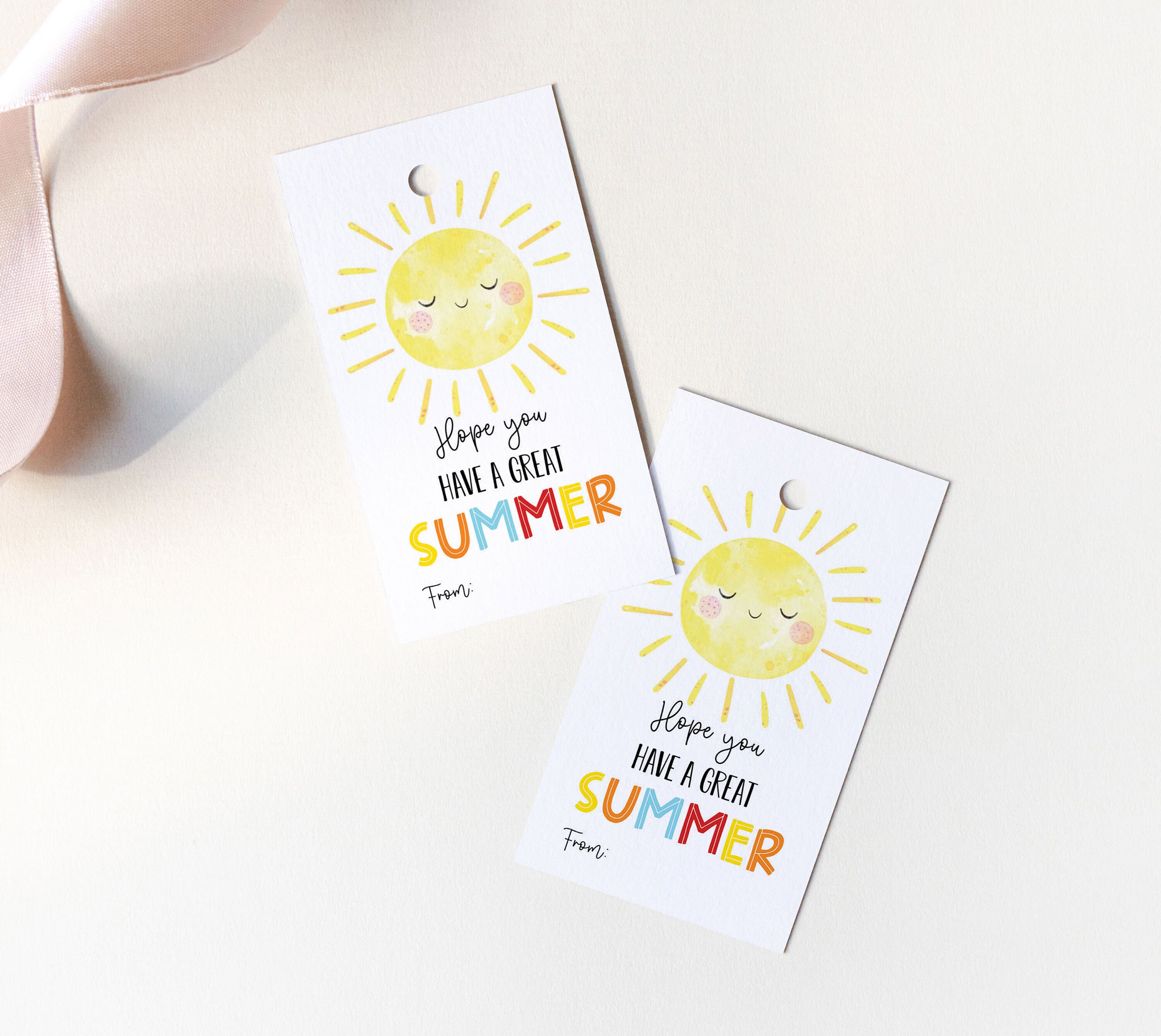 Hope You Have a Great Summer Tag, Printable End of School Year Favor ...