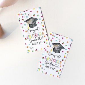Kindergarten Graduation Class of 2024 Tag, Printable End of School Year ...