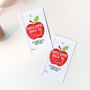 Welcome Back to School It's Going to Be a Great Year Tag, Printable ...