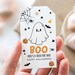 Boo Here's A Treat for You Tag, Printable Happy Halloween Favor Tags ...