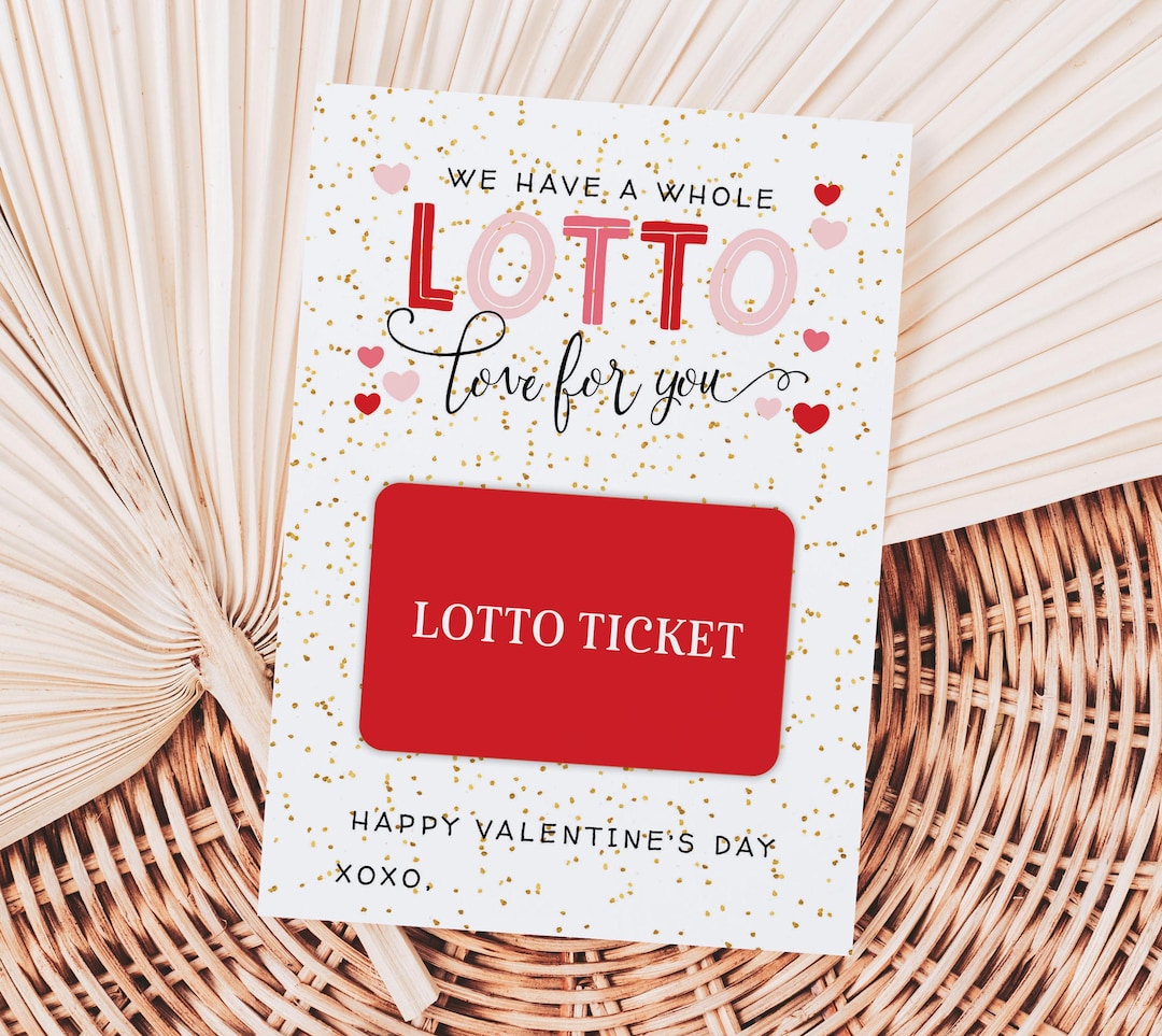 Wishing You A Whole Lotto Love Gift Card Holder, Printable Happy ...