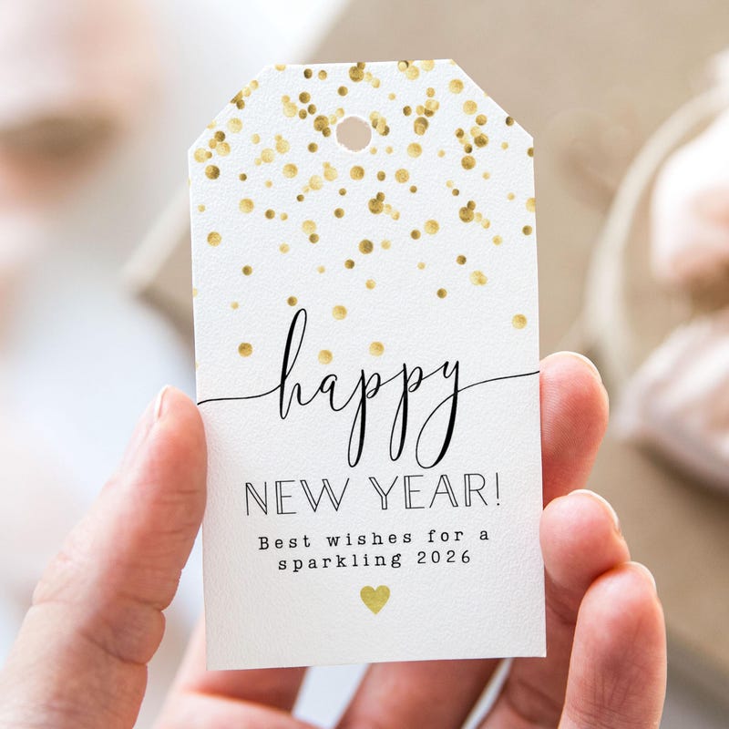 New Years Tags - Etsy