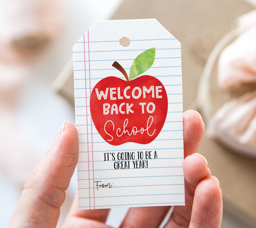 Welcome Back to School It's Going to Be a Great Year Tag, Printable ...