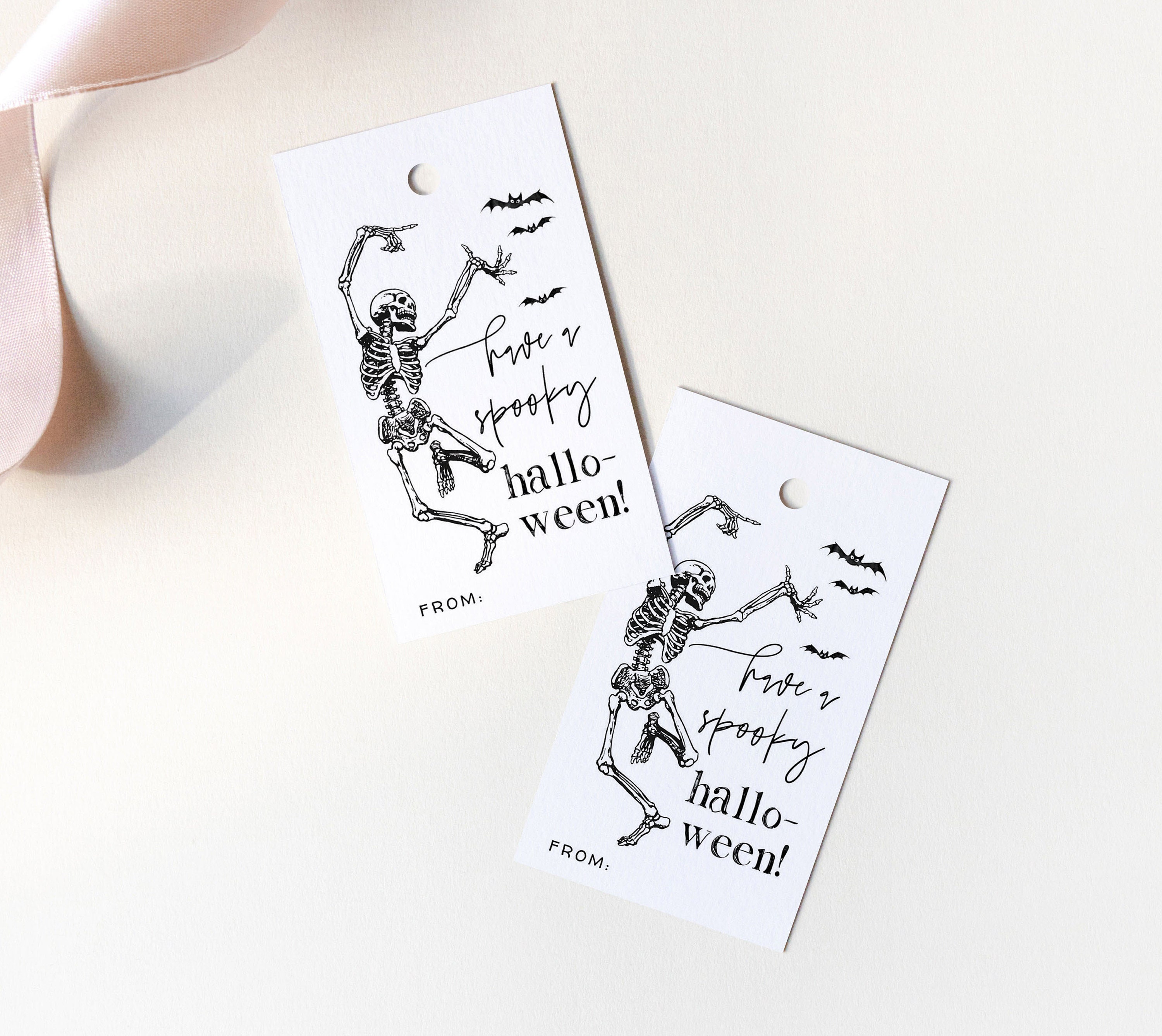 Have A Spooky Halloween Tag, Printable Happy Halloween Favor Tags ...