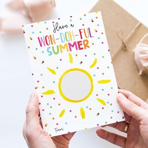 Have A Won-doh-ful Summer Play Dough Holder, Printable End of School ...