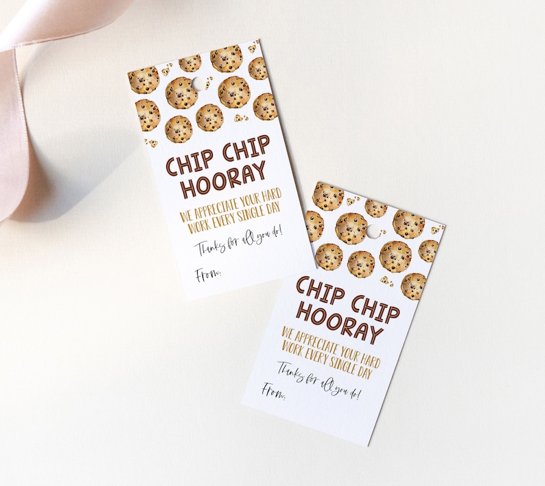 Chip Chip Hooray Appreciation Tag, Printable End of School Year Favor ...