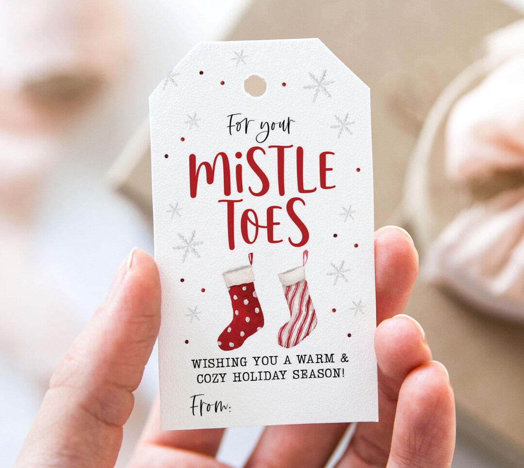 For Your Mistle Toes Christmas Tag, Printable Merry Christmas Favor ...