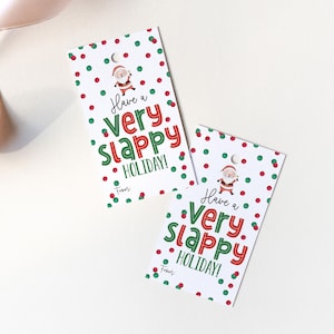 Have A Very Slappy Holiday Tag, Printable Merry Christmas Favor Tags ...