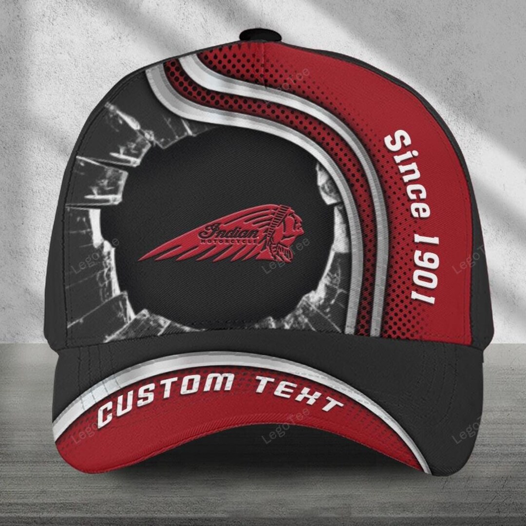 Personalized Indian Motorcycle Cap, Indian Motor Hat, Motorsport ...