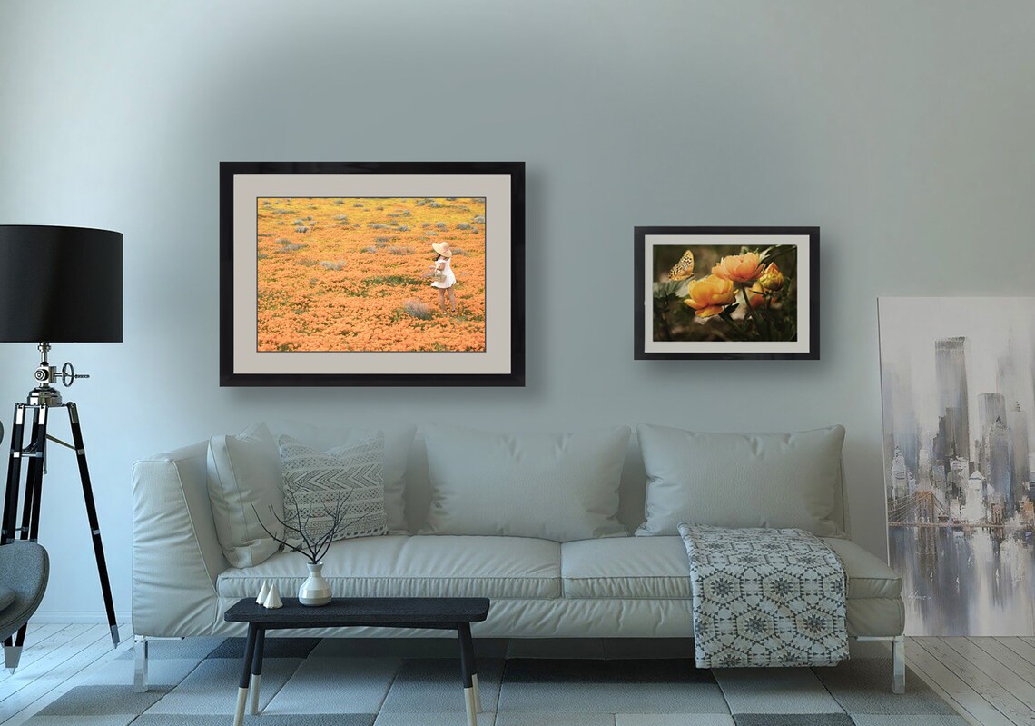 24x36 Poster of Young Woman in Super-bloom Poppy Field - Etsy