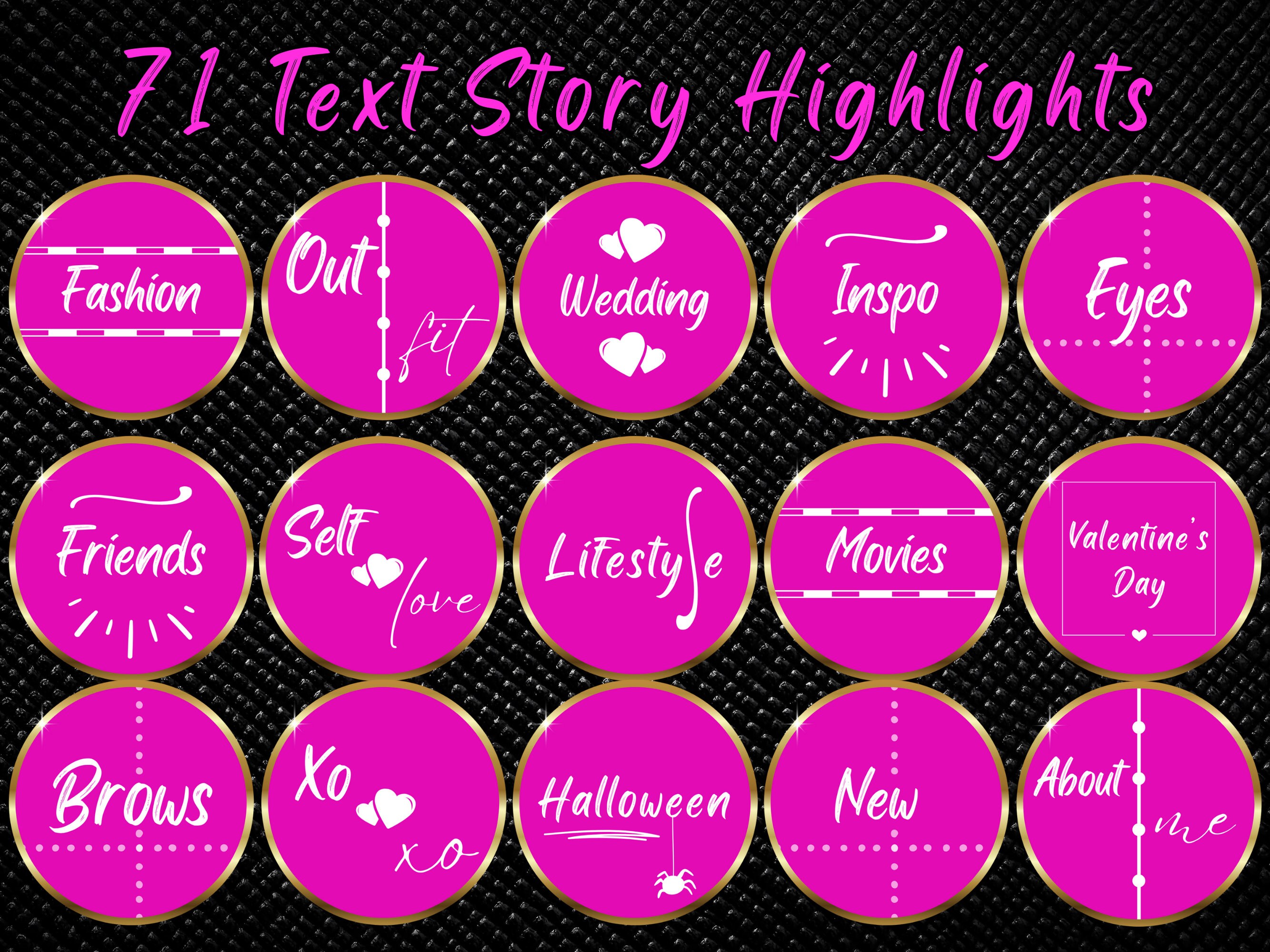 200+ Hot Pink Baddie Story Highlight Covers, Neon Pink Instagram ...