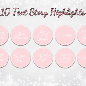Christmas Instagram Highlight Covers, Salmon Pink Story Highlights ...