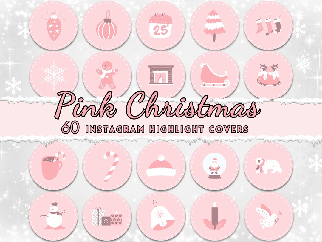 Christmas Instagram Highlight Covers, Salmon Pink Story Highlights ...