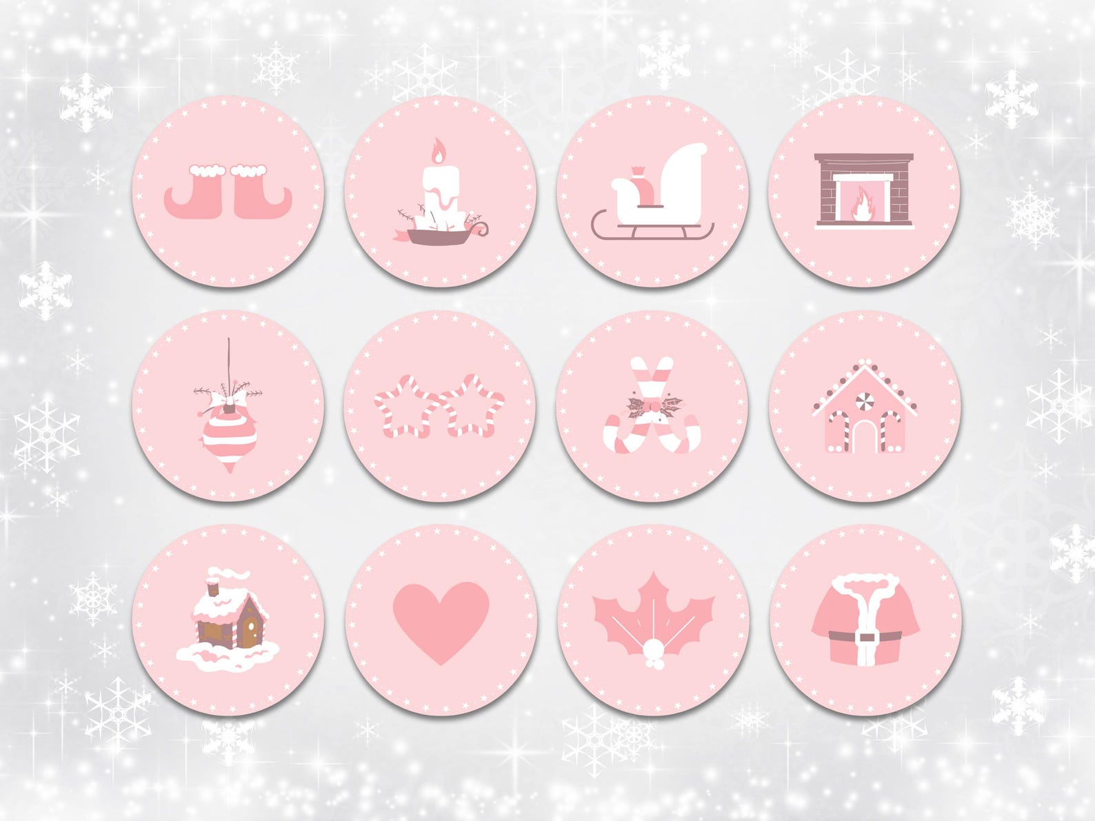 Christmas Instagram Highlight Covers, Salmon Pink Story Highlights ...