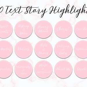 Salmon Pink Wedding Instagram Highlight Covers: Floral Bows Canva ...