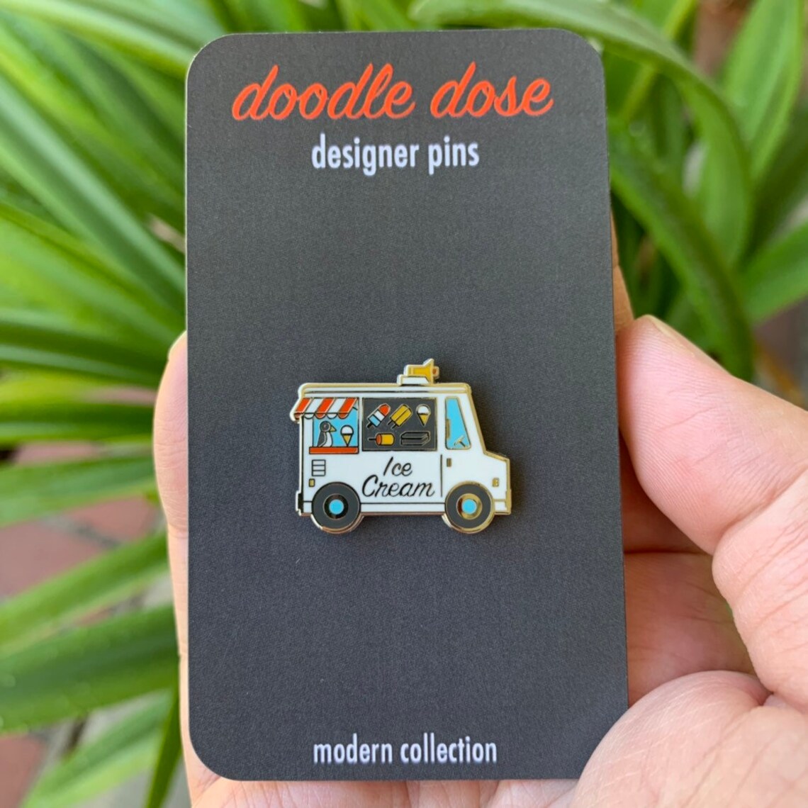 Ice Cream Truck - Hard Enamel Pin - Food Trucks - Dessert - Scoops Ahoy ...