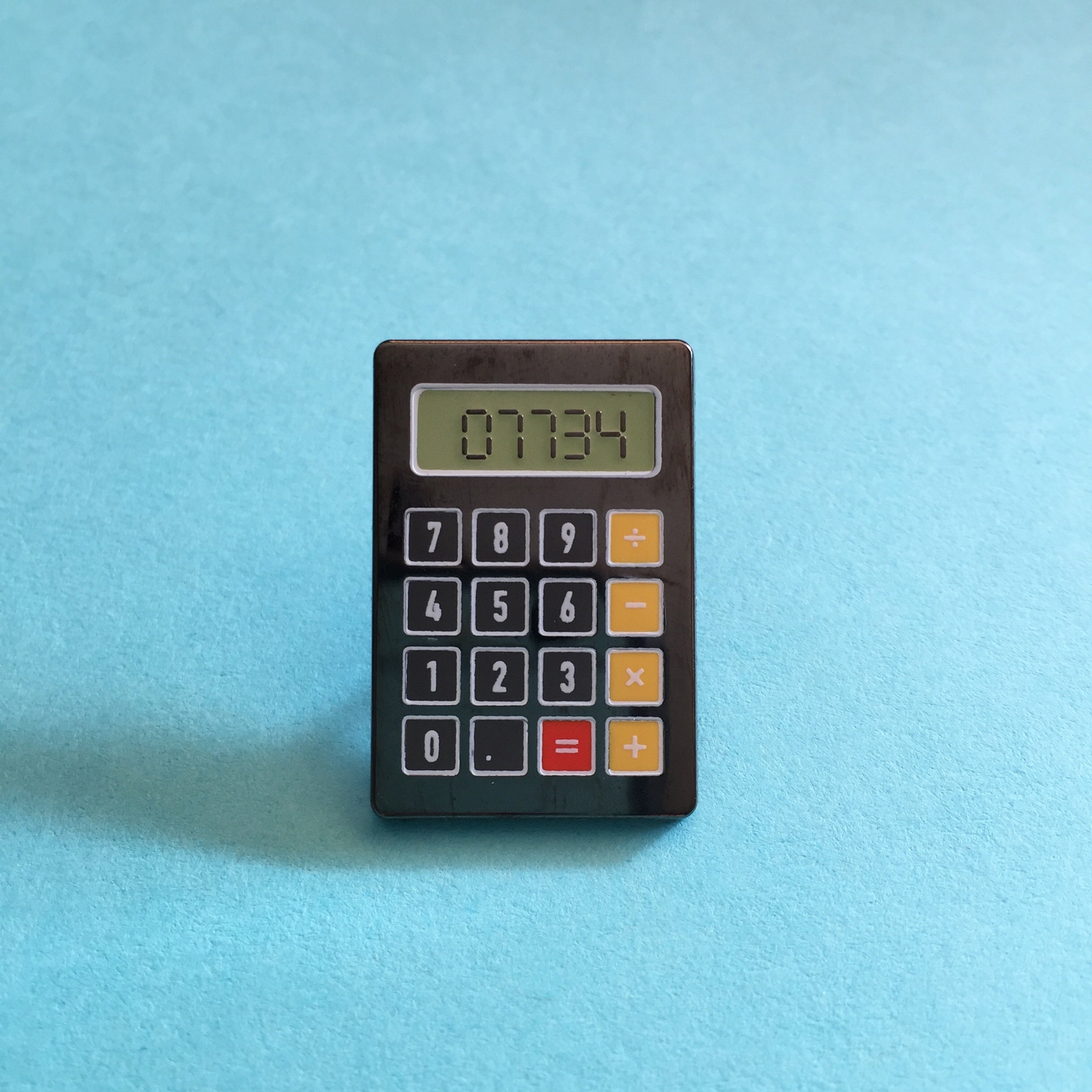 Hello Calculator Glow in the Dark Hard Enamel Pin | Etsy