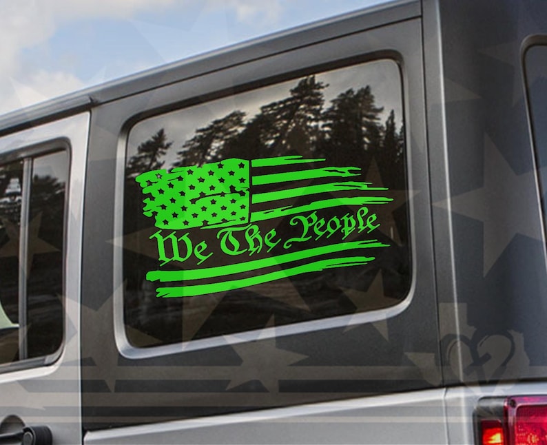 We the People Vinyl Decal: American Flag Constitution - Etsy