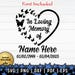 Butterfly Heart Memorial Design: in Loving Memory SVG, PDF, PNG - Etsy