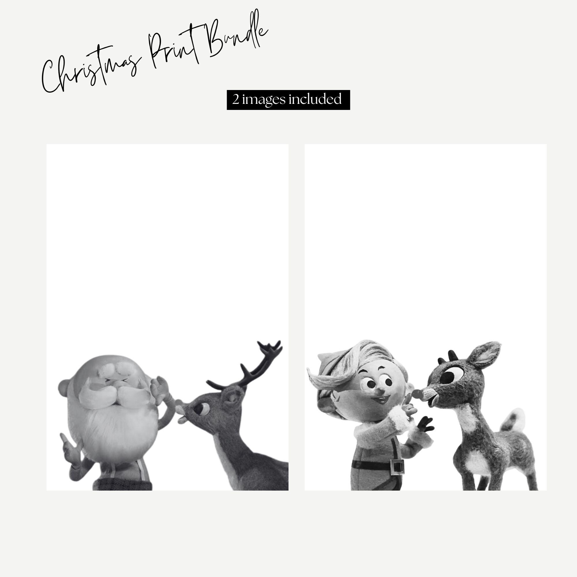 Rudolph the Red Nosed Reindeer Wall Art | Christmas Prints | Digital ...