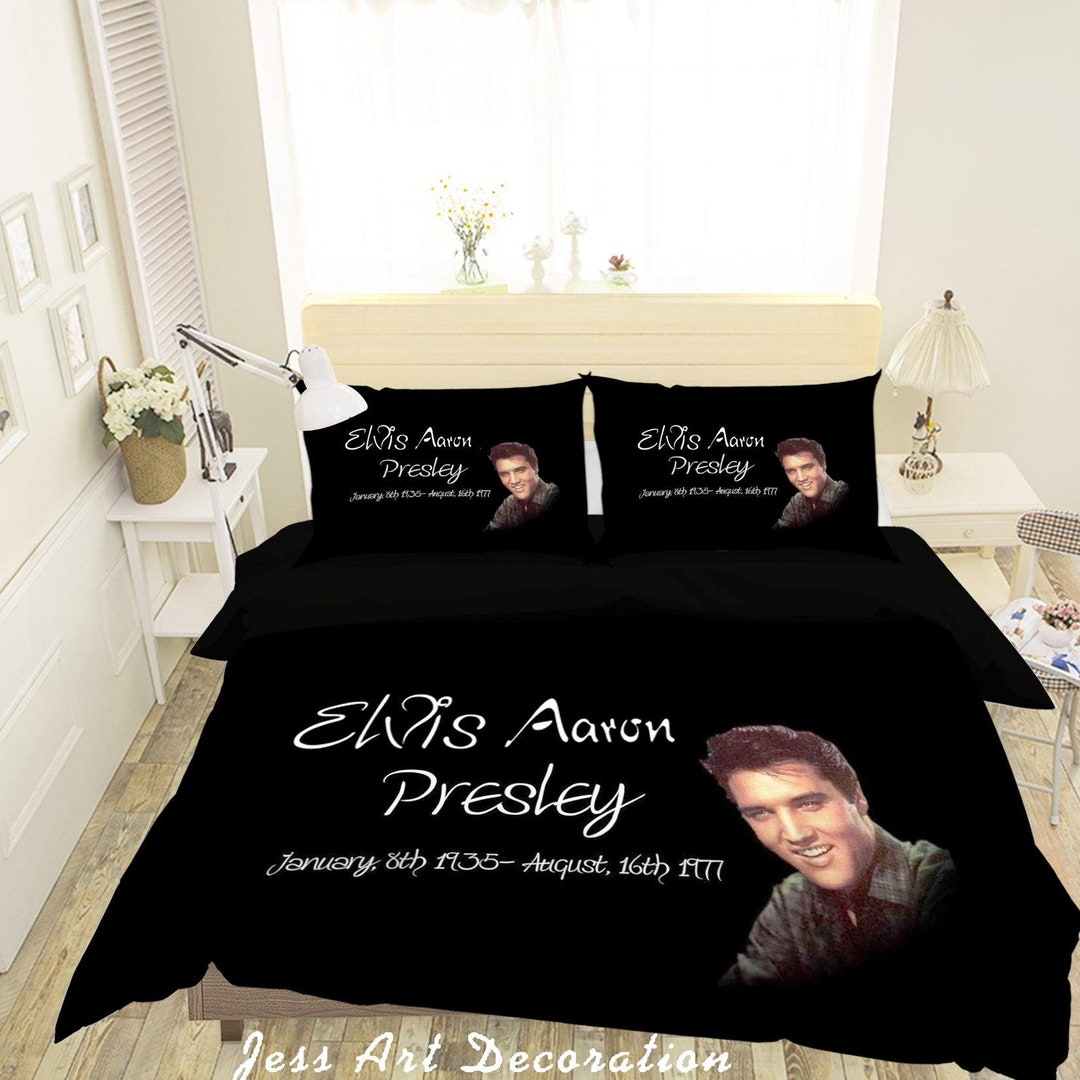 3D Rock Star Elvis Presley Bedding Set Quilt Cover With Pillowcases ...