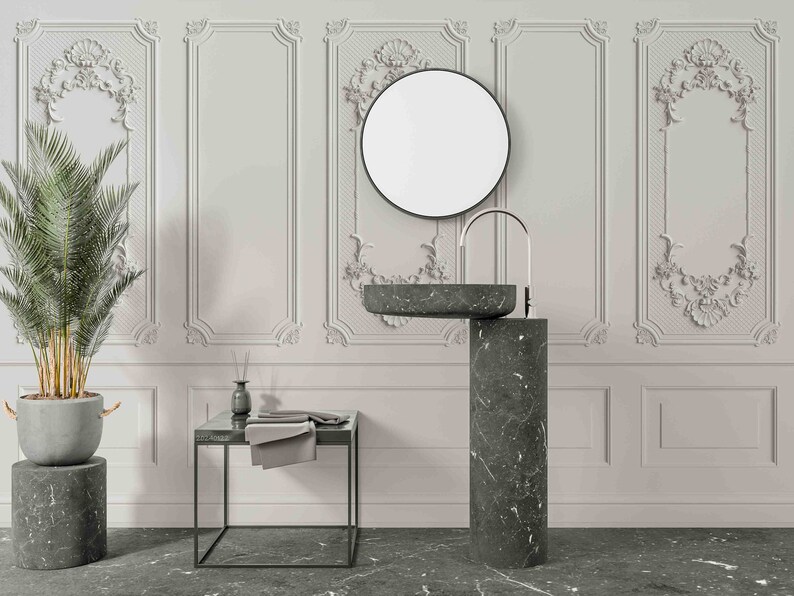 3D European Door Decoration Texture Pattern Wall Mural Peel and Stick ...