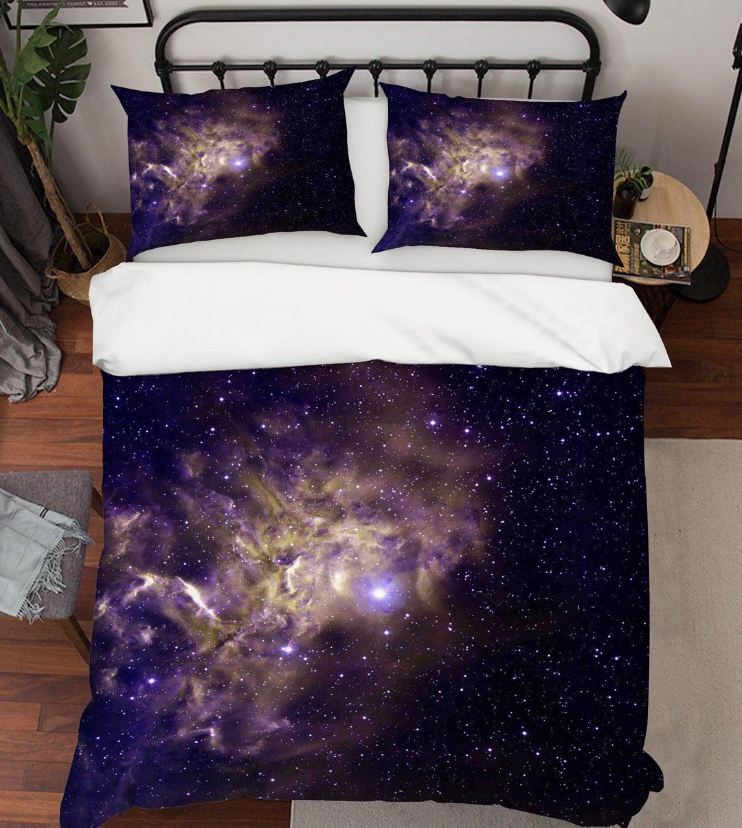 3D Nebula Star Sky Universe Bedding Set Quilt Cover With Pillowcases ...