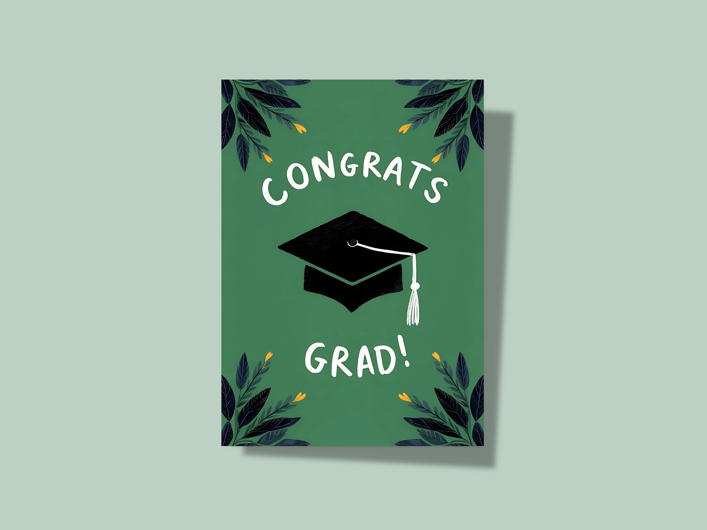 Graduation Greeting Card Printable Congratulations Grad Card High ...