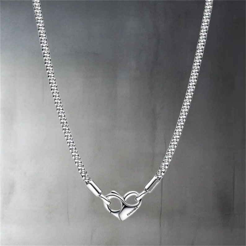 Pandora Studded Chain Moments Necklace, Handmade Charm Necklace,pandora ...