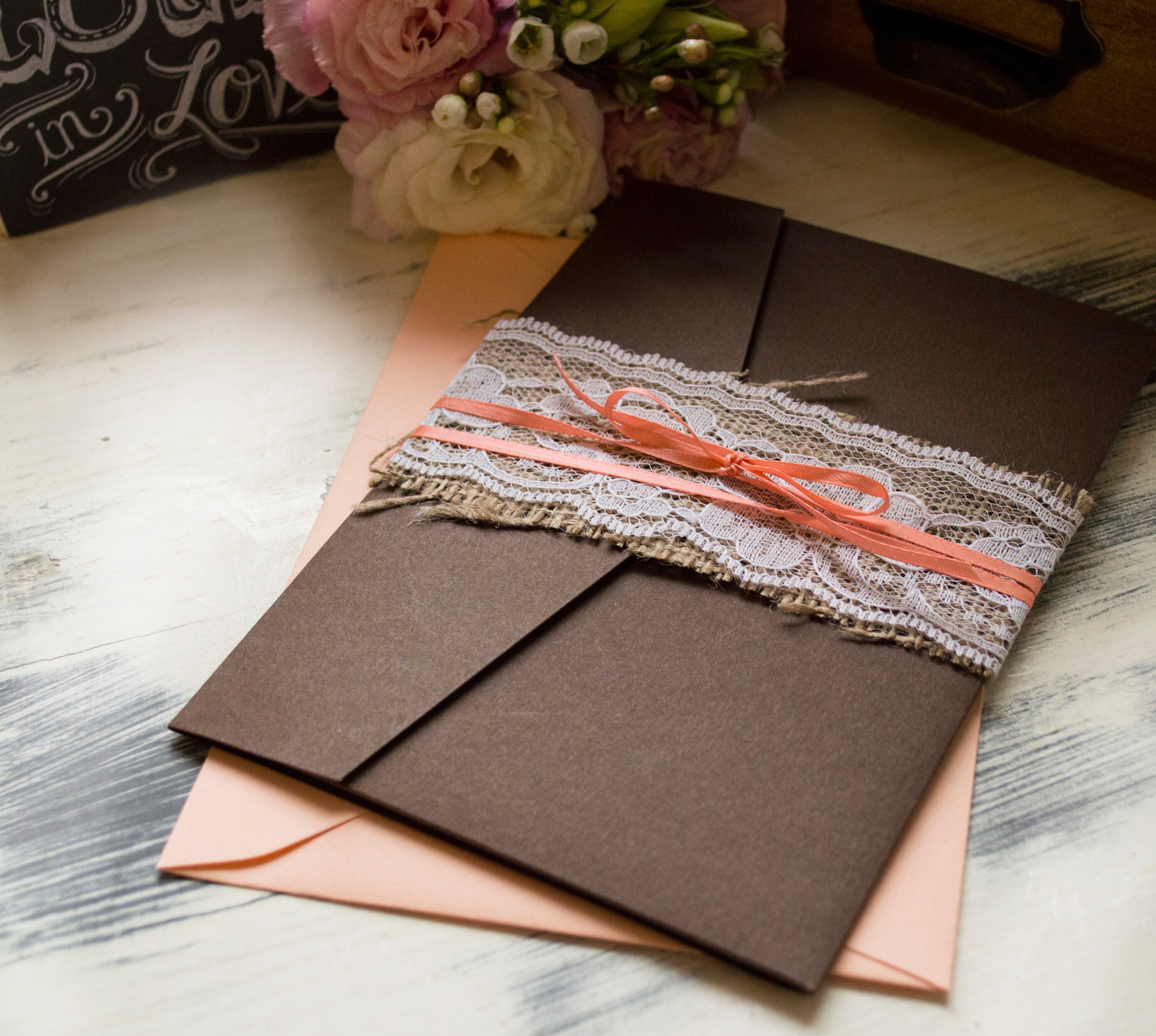 Rustic Wedding Invitations Blush Wedding Invitations Pink Wedding ...