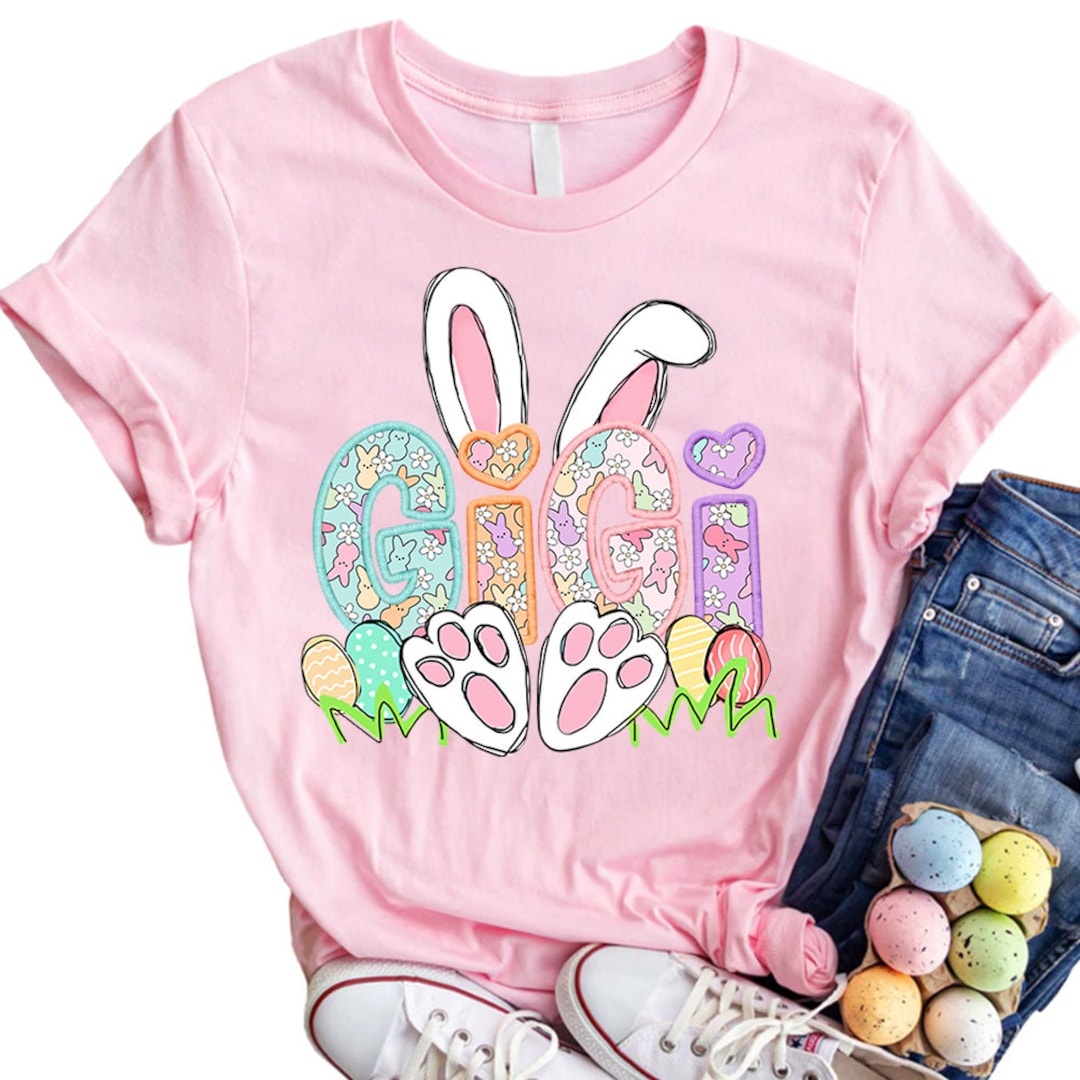 Personalized Gigi Bunny Easter Png, Grandma Peeps Easter Day, Custom ...