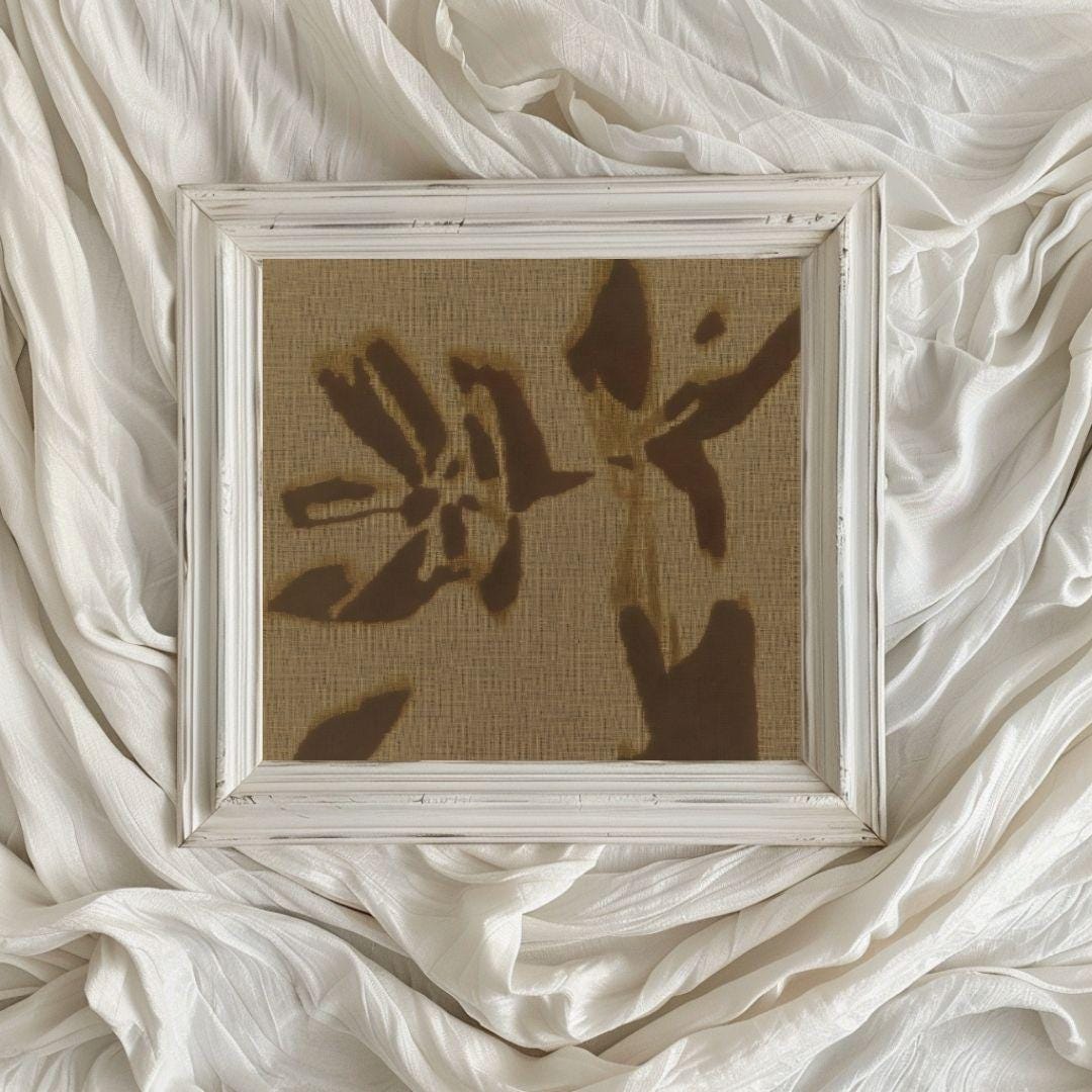 Botanical Silhouette Art/timeless Floral Painting/printable Digital Art ...